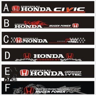 Honda front gear sticker Reflective windshield sticker Rear gear ...