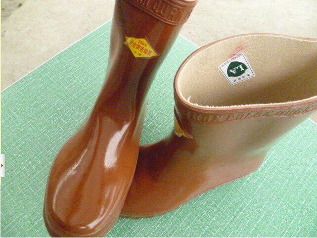 Genuine Shuangan 25kV insulated shoes rain boots rubber electrician ...