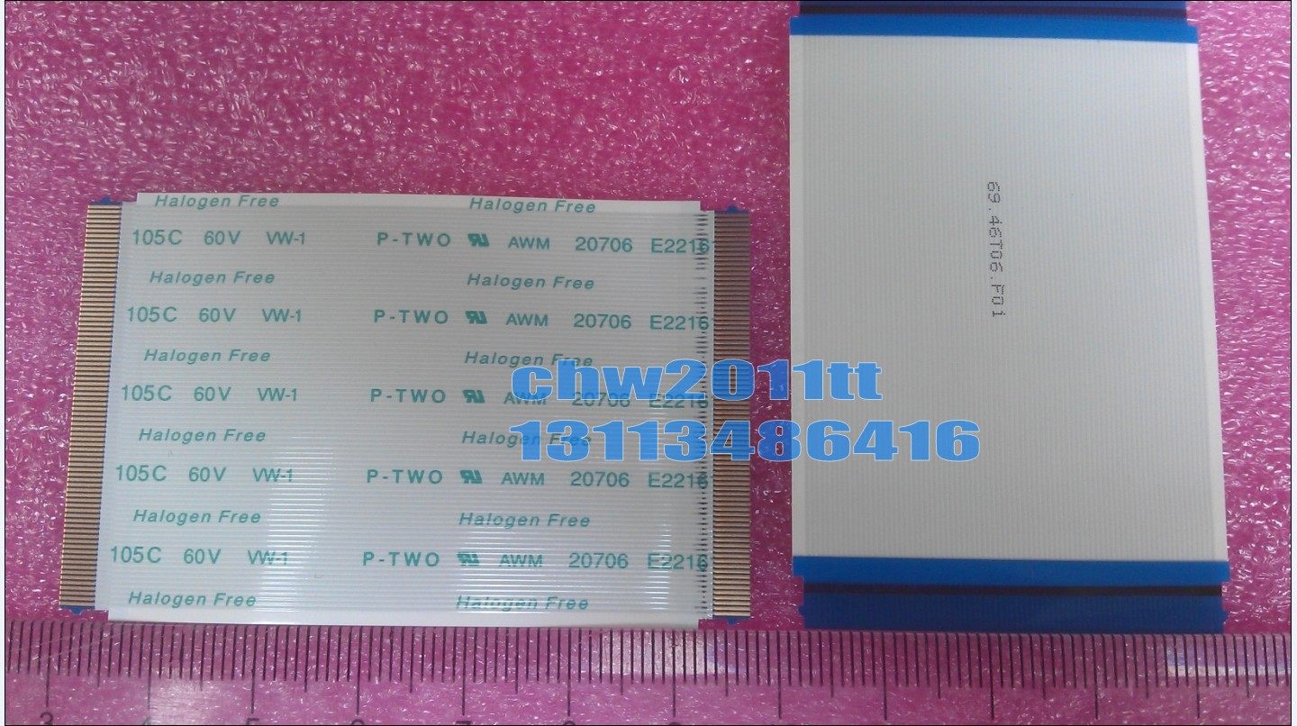 P-TWO AWM 20706 E221612 105C 60V VW-1 FFC SOFT cable 80P GOLD plated ...