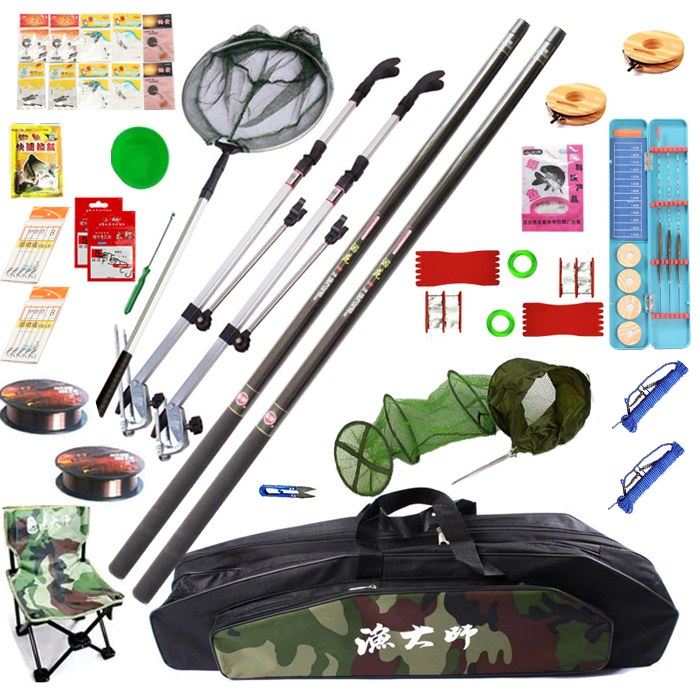 Guangwei new hand rod set combination super hard carbon fishing rod ...