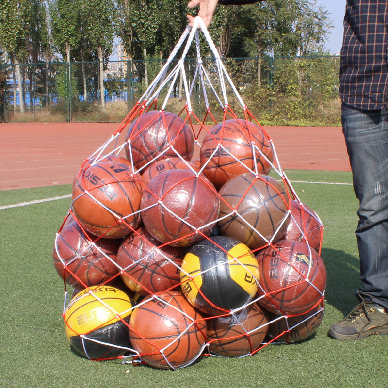 Big ball pocket basketball large capacity net bag storage bag bold ...