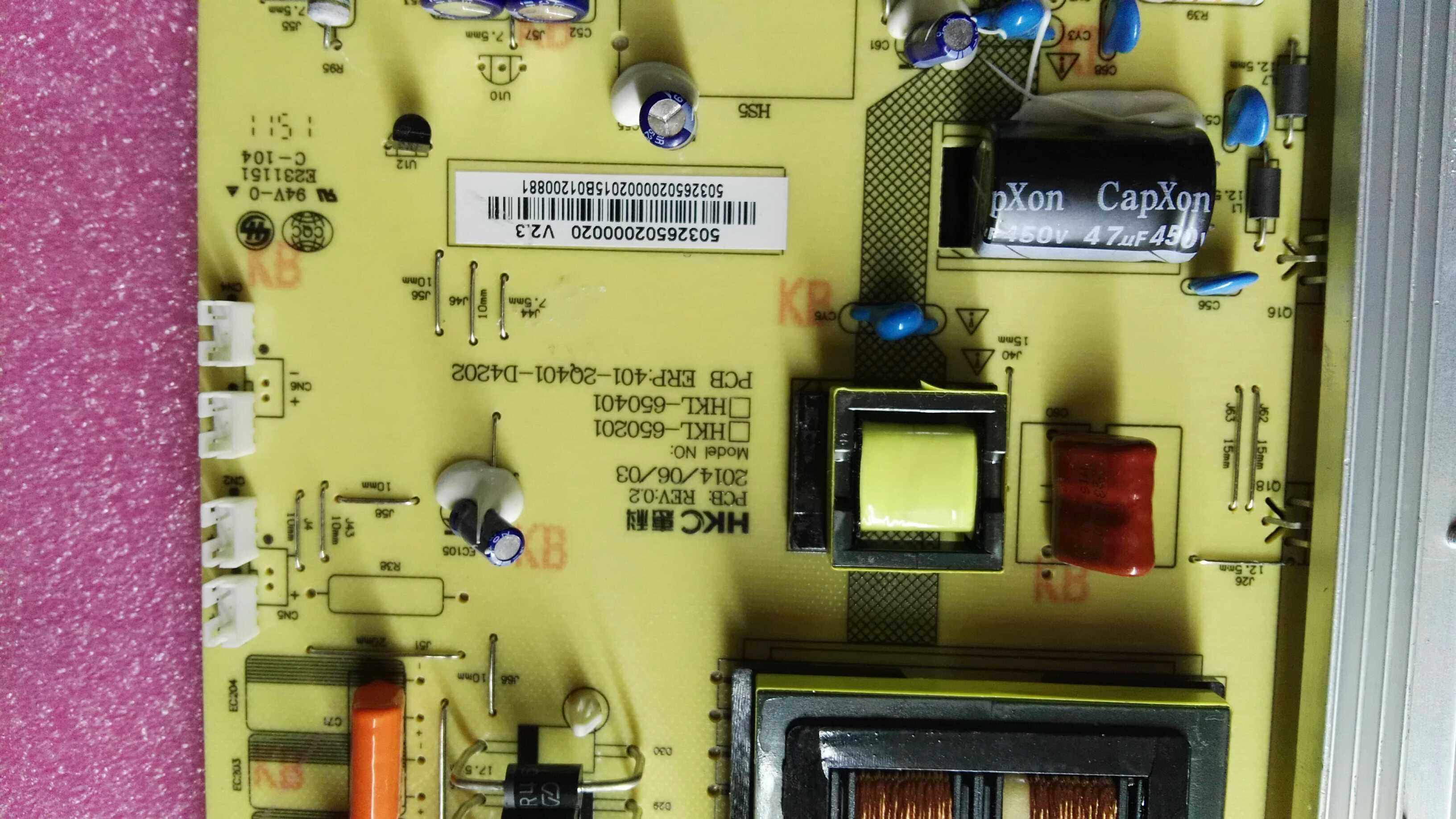 New original HKL-650201 HKL-650401 PCB 401-2Q401-D4202 LCD power board