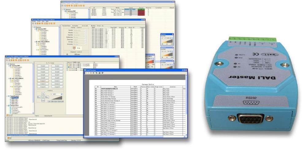 Dali host DALI Master DLM-1F controller Easy DALI control system DALI ...
