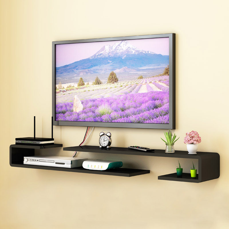 Buy TV wall hanging wall rack modern simple multifunctional set-top box ...