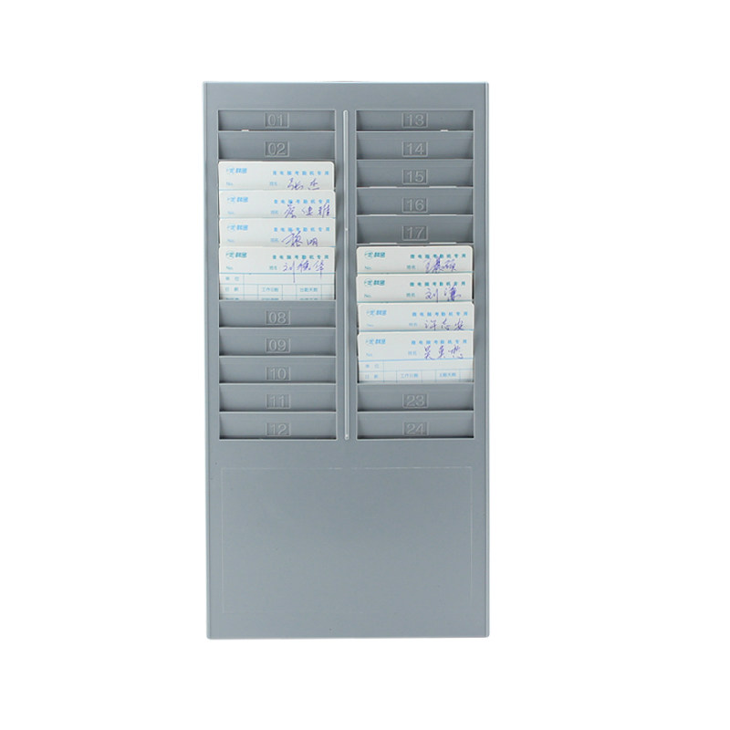 [USD 11.29] Plastic attendance rack Paper card time machine 24 cramps ...