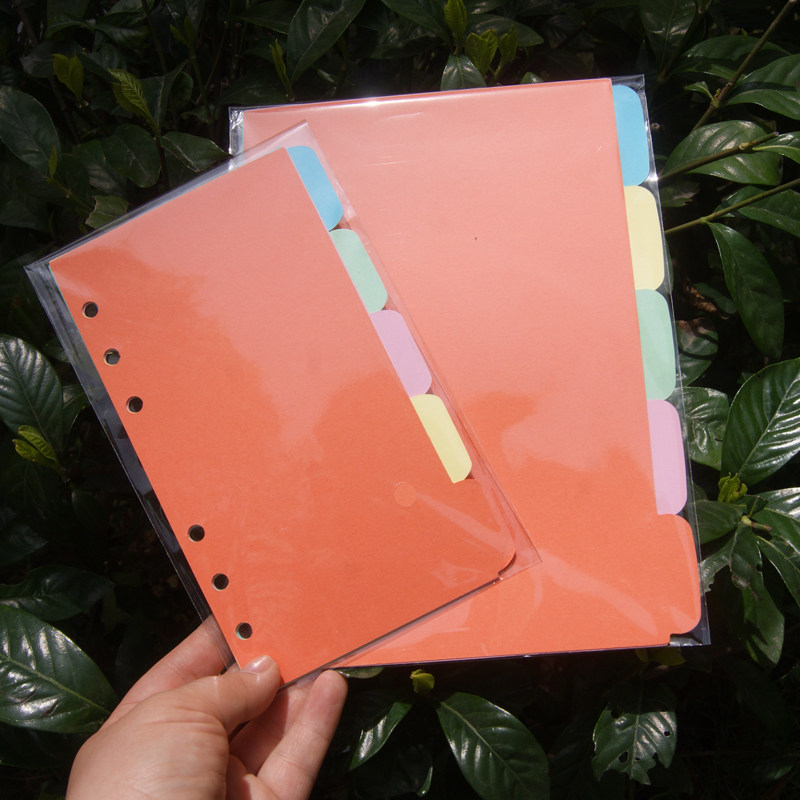 [USD 5.05] (loose-leaf colored pagination paper) Category Index A4 B5 ...