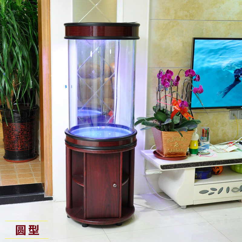 [USD 86.43] Half Circle Glass Fish Tank Aquarium Medium Living Room ...