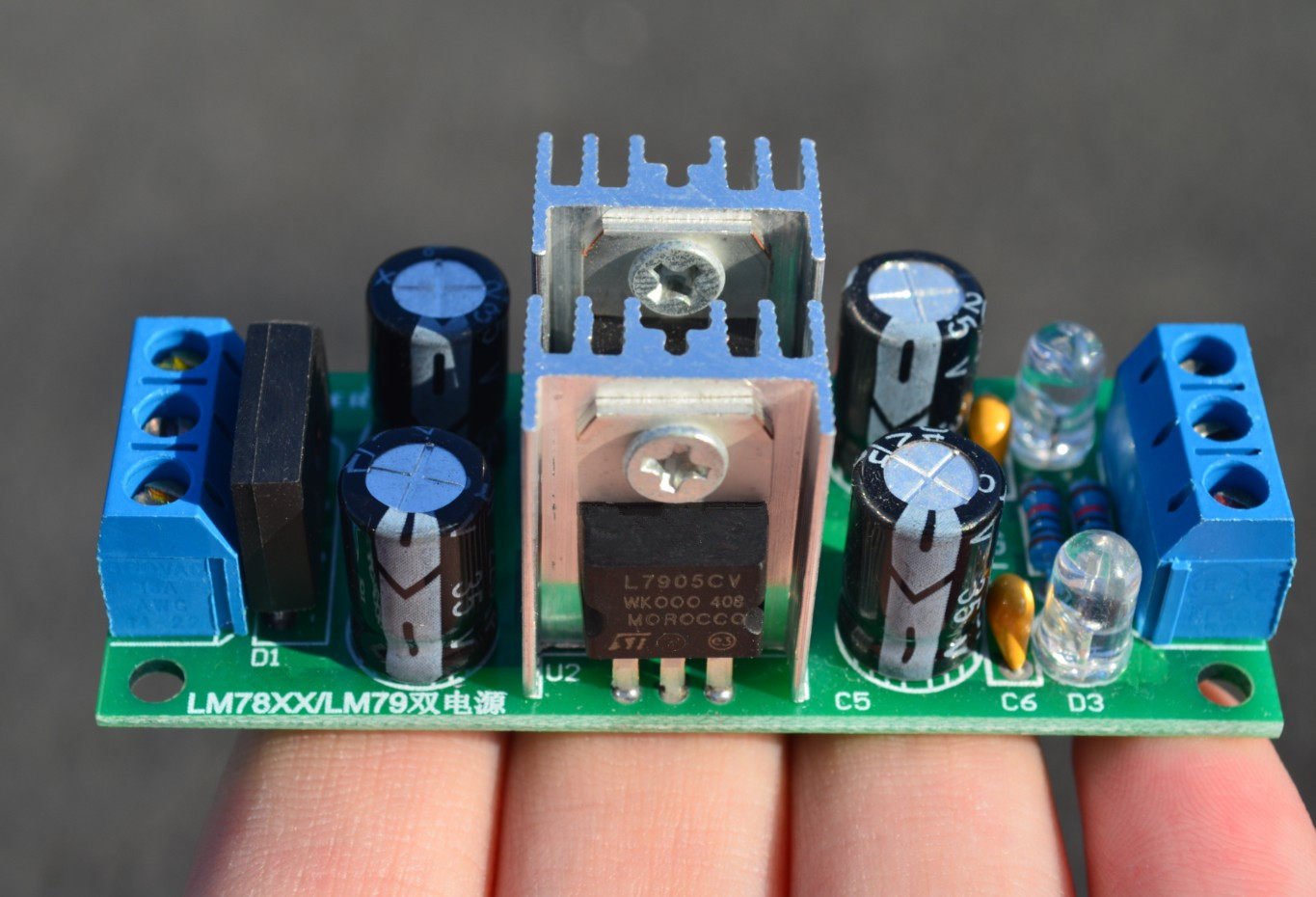 Купить Блок питания l7805+lm7905 три терминала регулятор модуль питания ...