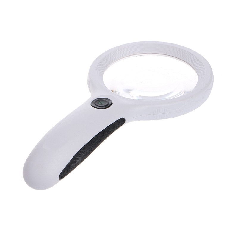 Buy 10X Handheld Magnifier Magnifying Glass Lens Loupe 8 LED Lig on ...