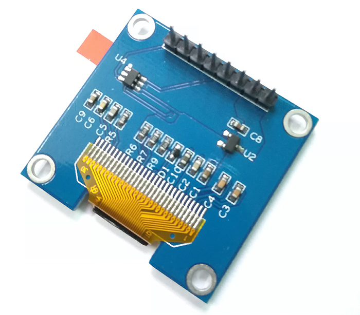 1.3寸OLED显示屏带中文字库 12864点阵 OLED1.3寸模块 SPI接口-阿里巴巴