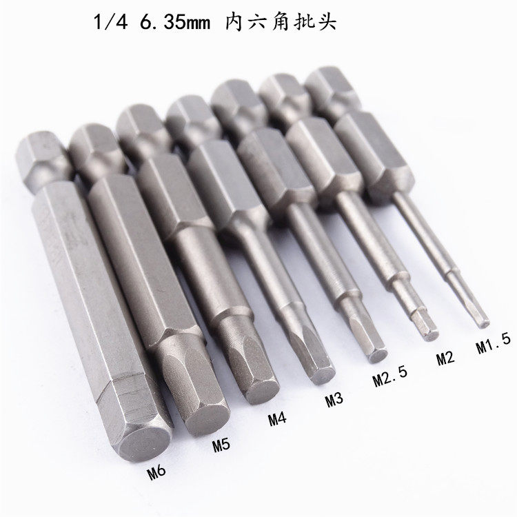 [USD 5.70] Pneumatic lengthened inner hexagonal bit electric drill bit ...