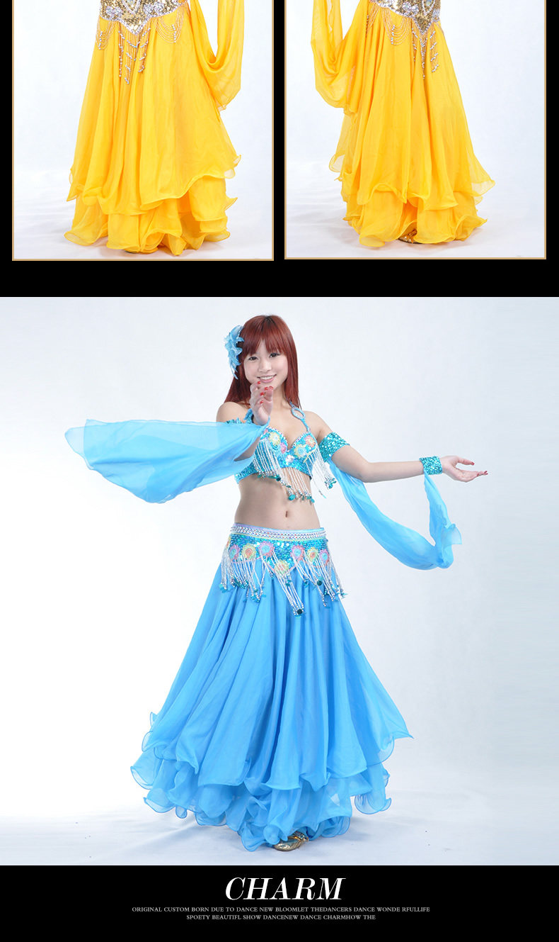 Dancewear Chiffon Belly Dance Sleeves 2 pieces More colors [5172201116 ...