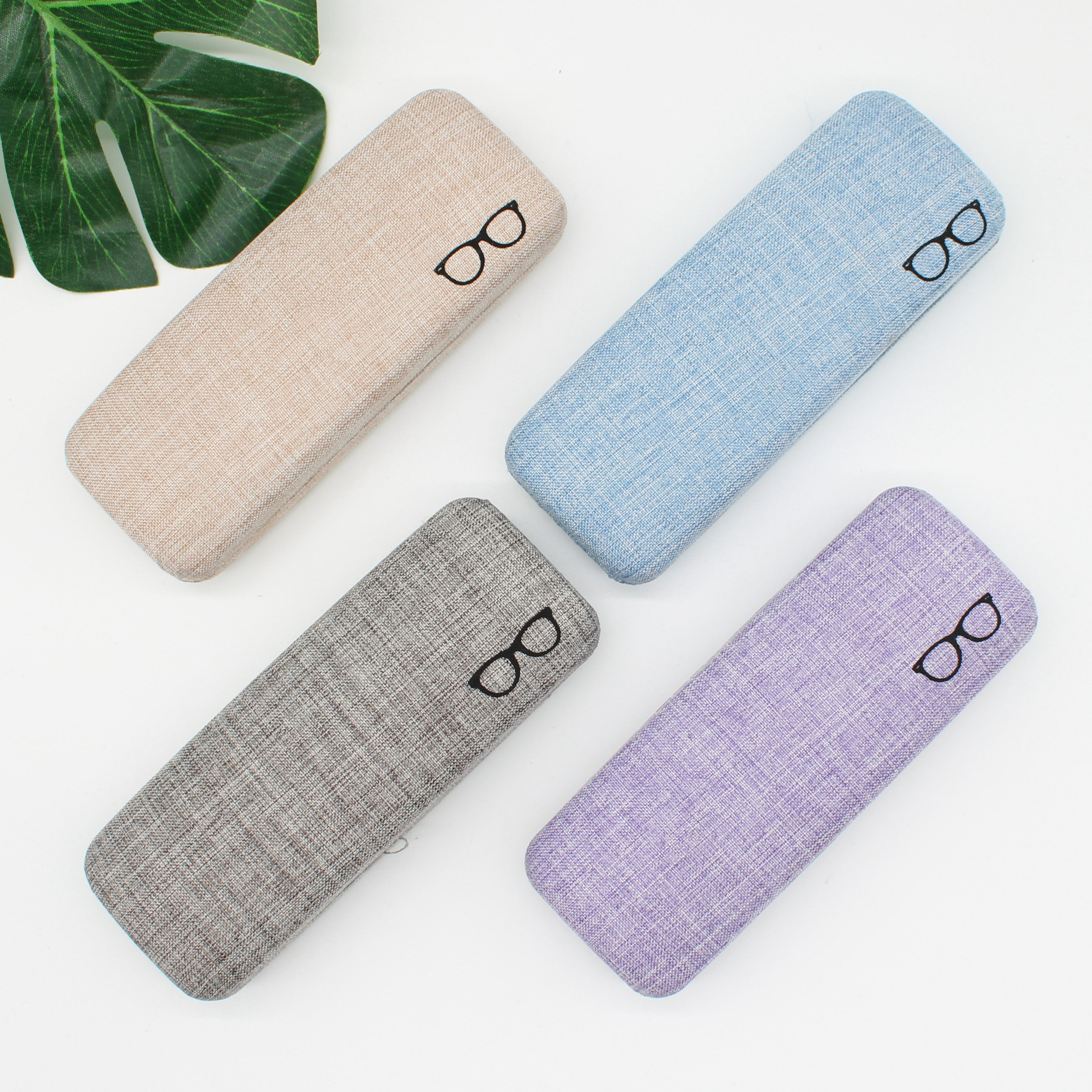 Buy Creative Simple portable student myopia iron spectacle box wood ...