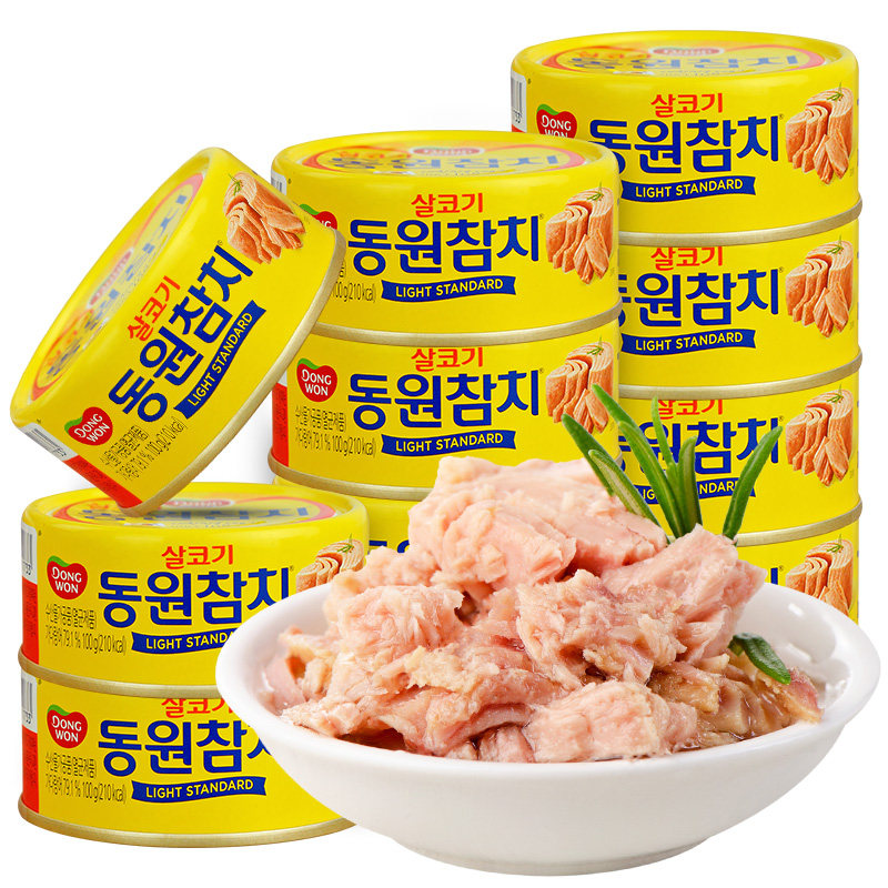 [USD 36.34] South Korea Imports Dongyuan Tuna Canned Oil Steeped Mixed ...