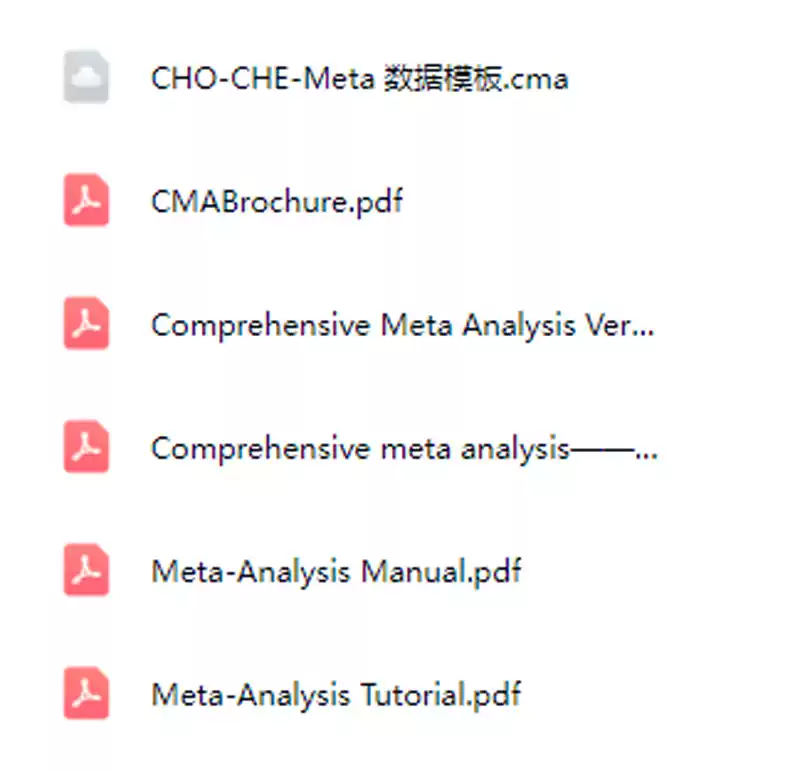 CMA影片教程Comprehensive Meta Analysis課程meta元分析軟體學習