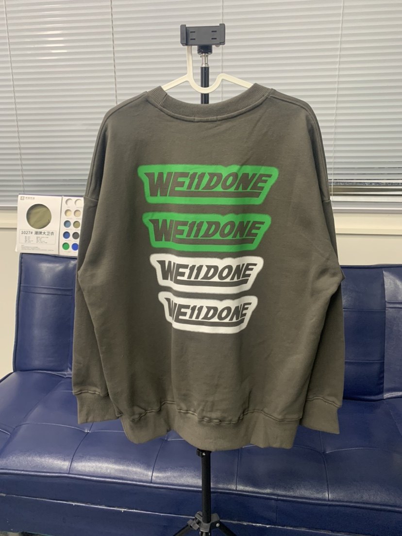 WELLDONE韩版新款oversize男女情侣装宽松圆领印花潮牌高街卫衣男-阿里巴巴