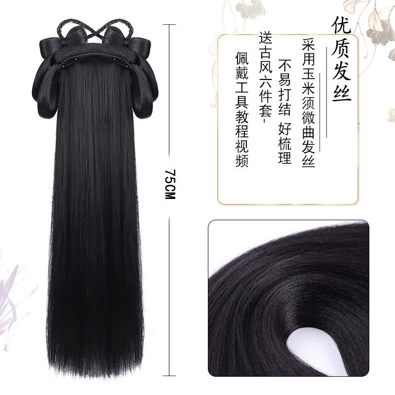 一袭汉风，从发间起舞_发包_淘宝美妆网