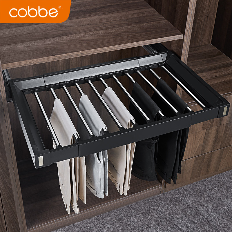 Kabe pants rack telescopic multi-function household wardrobe pants pull ...