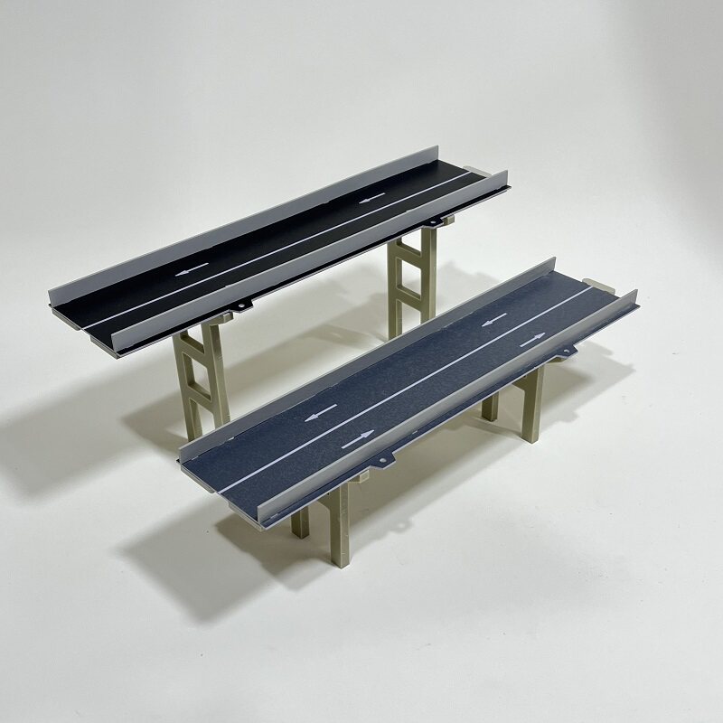 Diorama HO N Scale Highway Viaduct Model City Scene Building Model ...