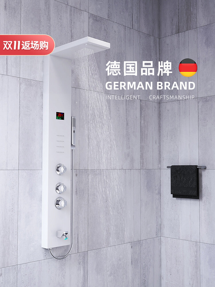 [USD 616.49] Germany Delangstein Rain Shower Head White Shower Screen ...