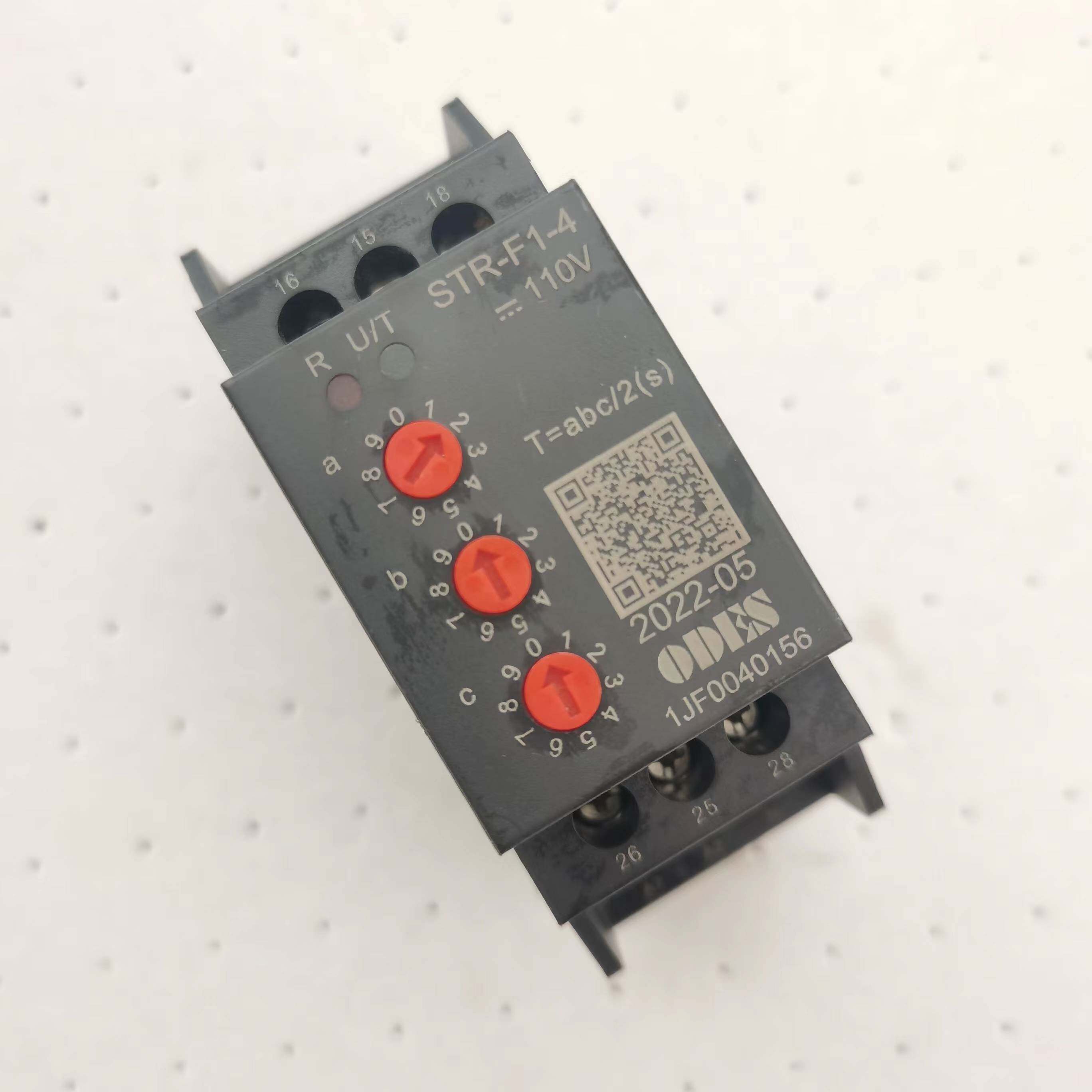 全新正品澳德思ODES繼電器STR-F1-4延時器0.5s-499s協澳DC110V