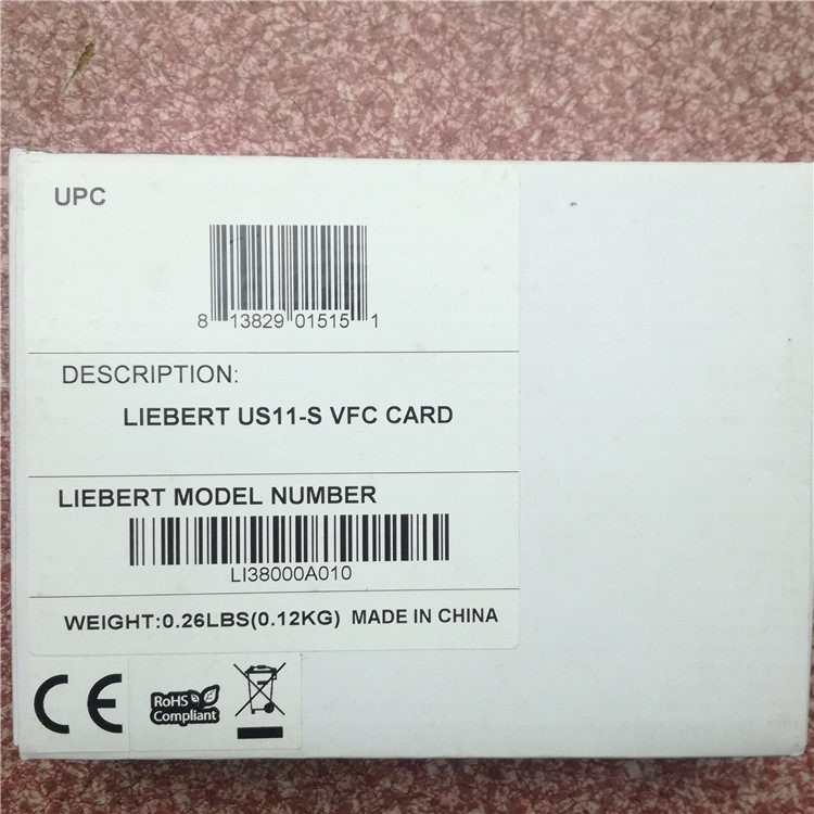 EMERSON DESCRIPTION: LIEBERT US11-S VFC CARD CONSISTS OF VARIABLE ...