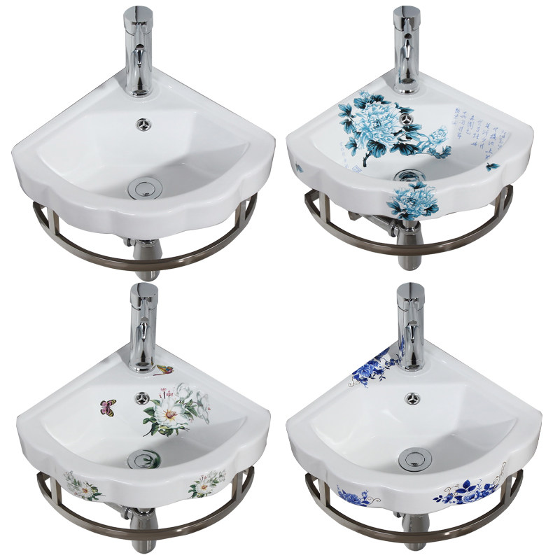 [USD 26.03] Wall-mounted washbasin wall-mounted washbasin small corner ...