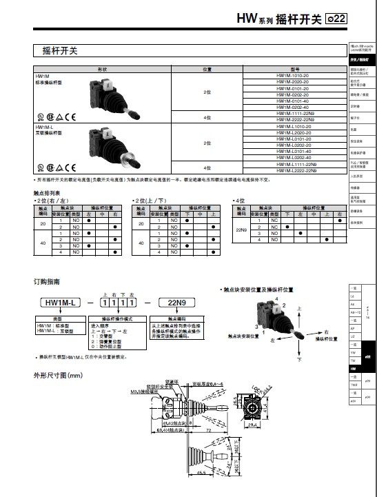 手动复位十字摇杆开关HW1M-1111-22N9 HW-CB22 原装正品日本和泉-阿里巴巴