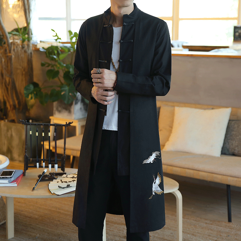 [USD 159.03] Chinese wind men's wear Chinese retro costume ancient wind ...