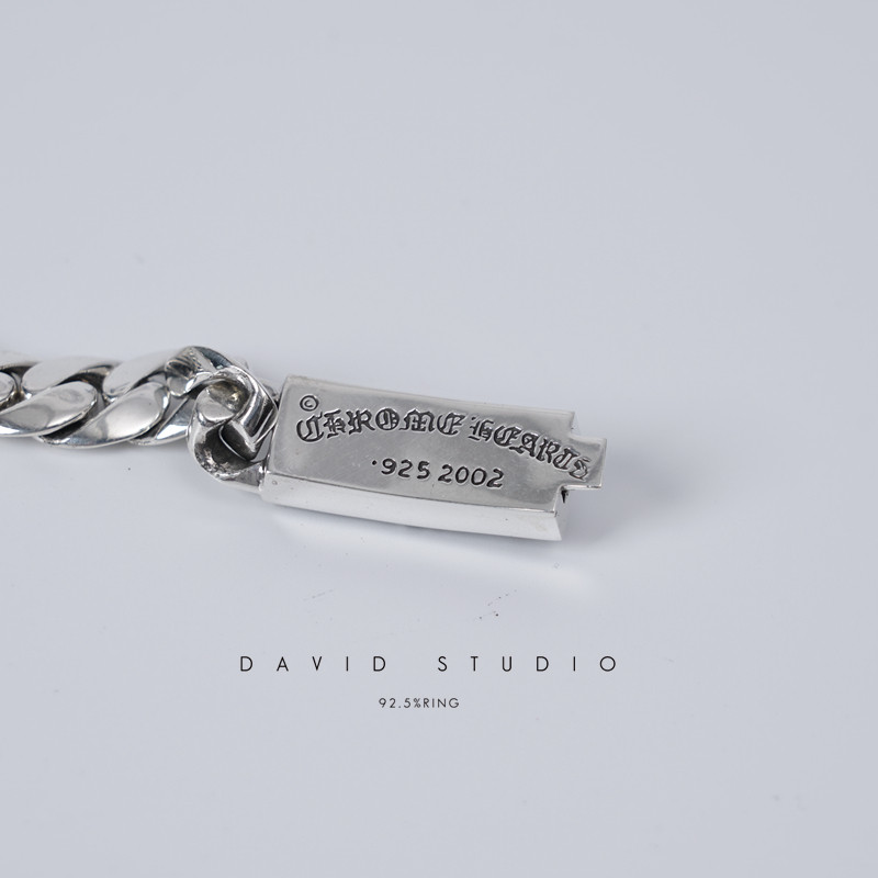 潮流新宠：David studio925纯银十字花童军华插片细手链，男女同款，戴上就是焦点！-手链-淘宝好物网