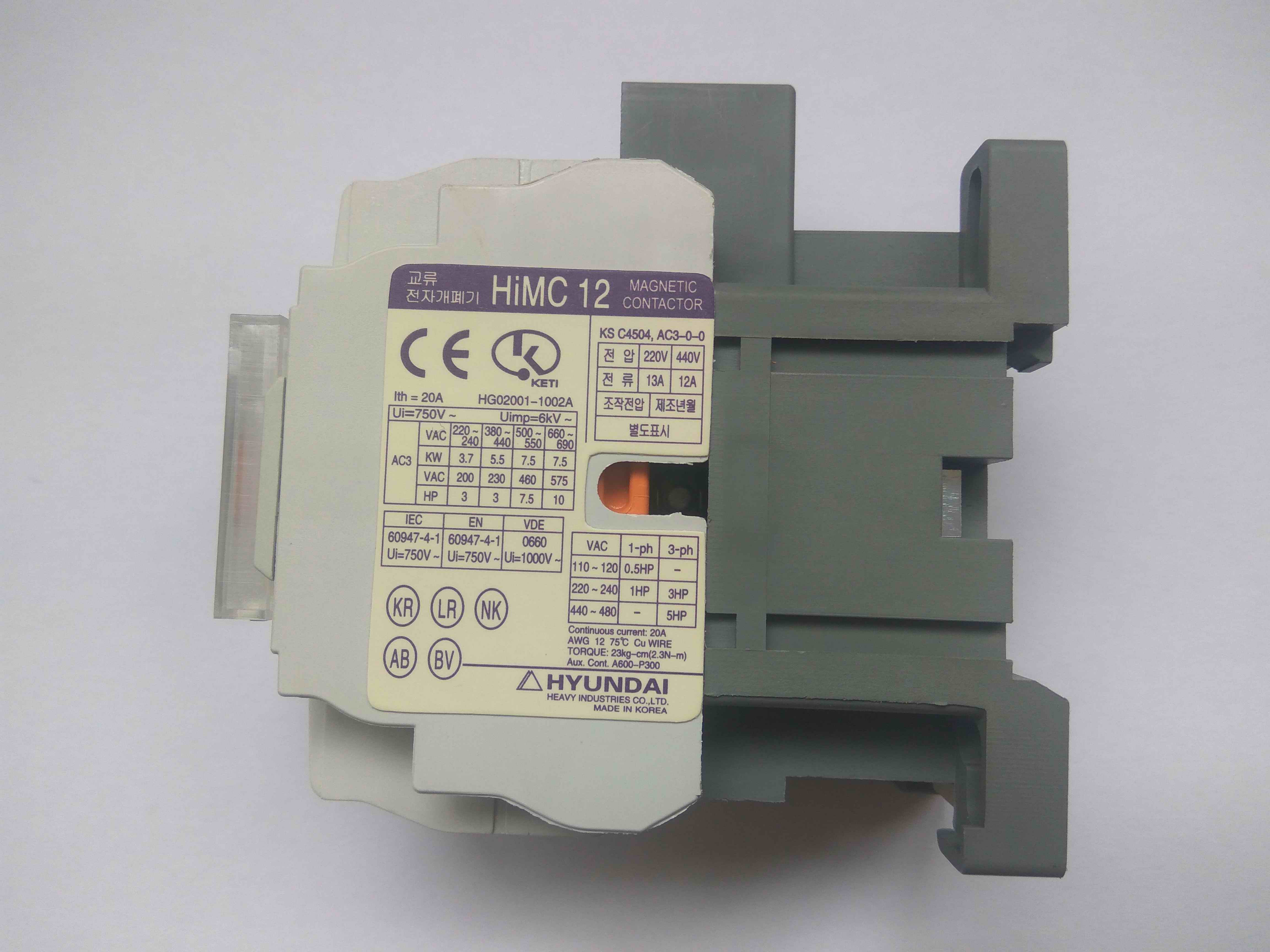 [USD 62.45] South Korea HYUNDAI Modern Contactor New HIMC-12 ...