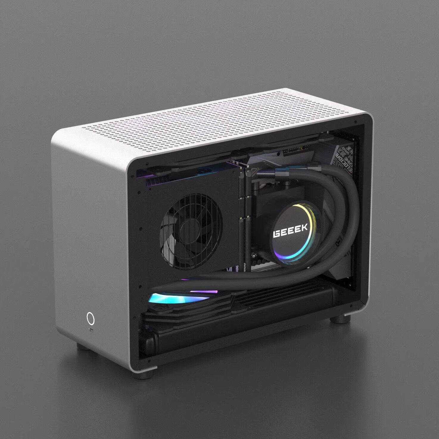 谁说迷你机箱不硬核？GEEEK G1 Pro铝小机箱竟藏240水冷+长显卡！性能怪兽A4级震撼开箱🔥-机箱-淘宝好物网