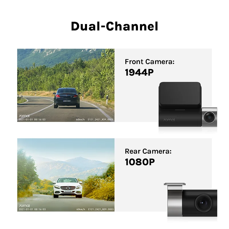 70mai Dash Cam A500S 1944P GPS Camera: 驾驶黑科技，守护你的每一段旅程！-行车记录仪-淘宝百科网