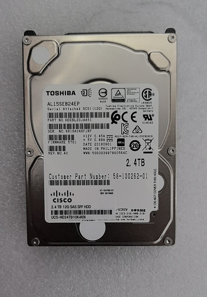原装东芝AL15SEB24EP 2.4T 2.5寸SAS企业级硬盘：🚀服务器升级新宠，性能与稳定性的完美融合！🌟-企业级硬盘-淘宝好物网