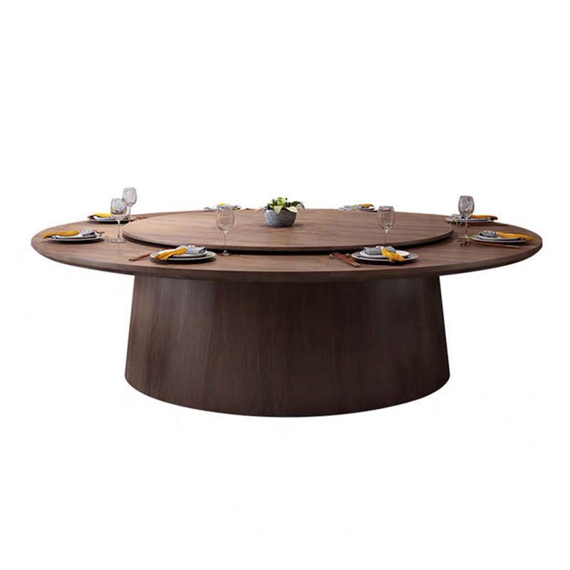 Hotel electric dining table large round table clubhouse 20 people round ...