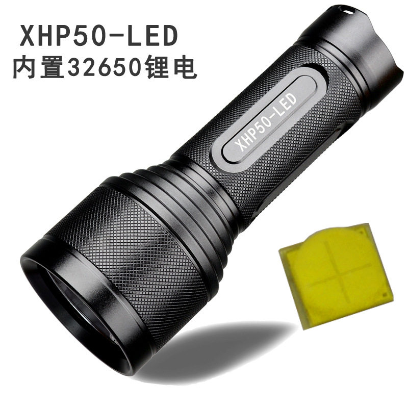 Buy Foreign trade XHP50 Strong light flashlight built-in lithium ...