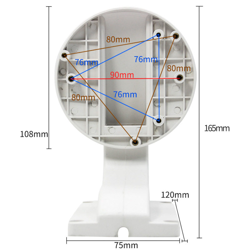 [USD 6.85] Hemispherical Support Hemispherical Camera Mounted Plastic ...