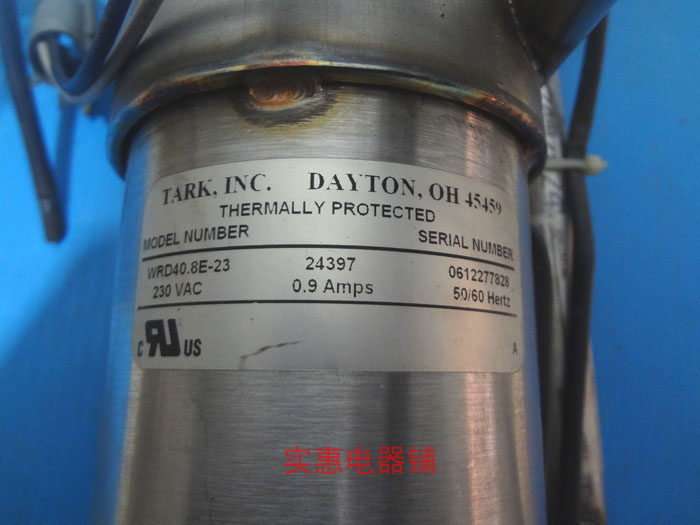 WRD40 8E-23 Pump 24379 TARK INC THERMALLY PROTECTED