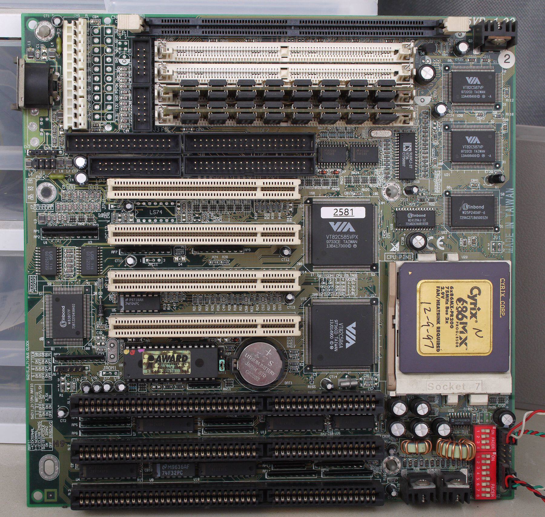 HIFIDIY论坛-华硕 TX97-E 586古董电脑主板 奔腾 PENTIUM-MMX、AI5VP-1.00 586古董电脑主板 Cyri ...