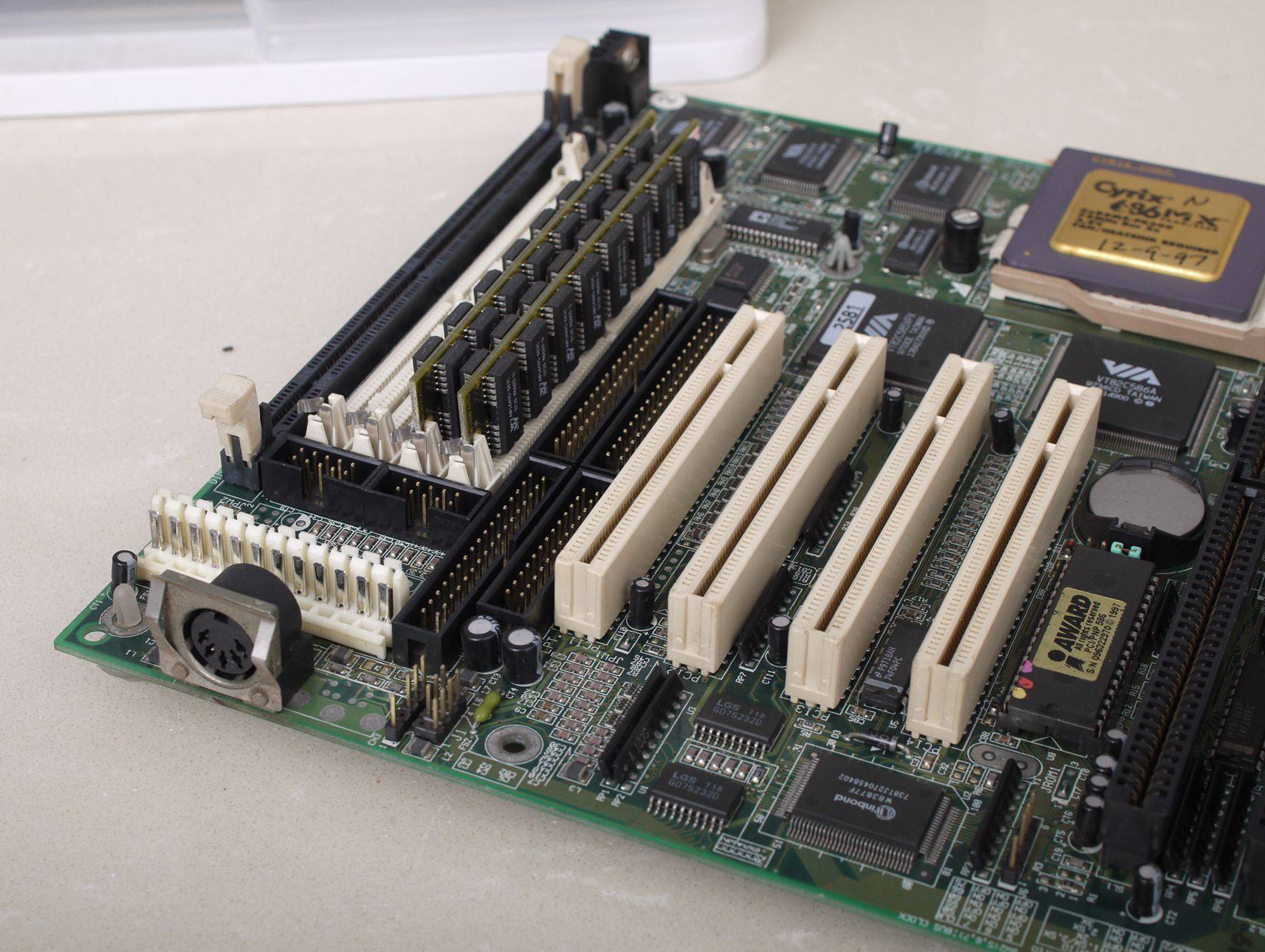 HIFIDIY论坛-华硕 TX97-E 586古董电脑主板 奔腾 PENTIUM-MMX、AI5VP-1.00 586古董电脑主板 Cyri ...