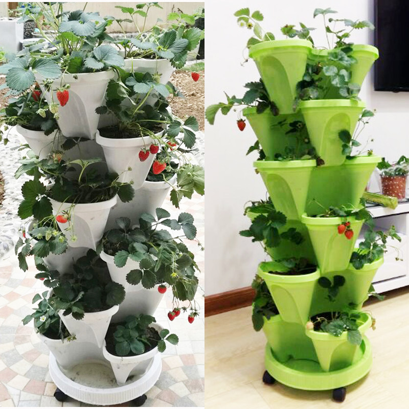 Buy Strawberry flower pot Extra large three-dimensional combination ...
