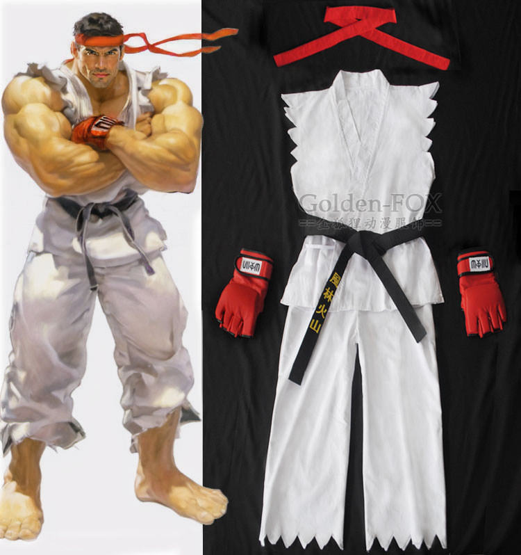 🔥街头霸王动漫服装 cosplay大揭秘！Ryu/Ken空手道服表演套装，让你一秒变身格斗高手！🔥-COSPLAY配件-淘宝好物网