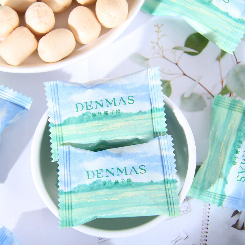 英国DENMAS丹玛仕原汁椰子糖夹心牛奶糖硬糖为何成为结婚喜糖果招待首选？-喜糖-淘宝好物网