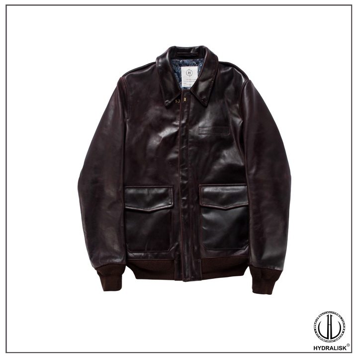 Купить Одежда из кожи HDK поморя зрения visvim Арамко А2 кожаная куртка ...