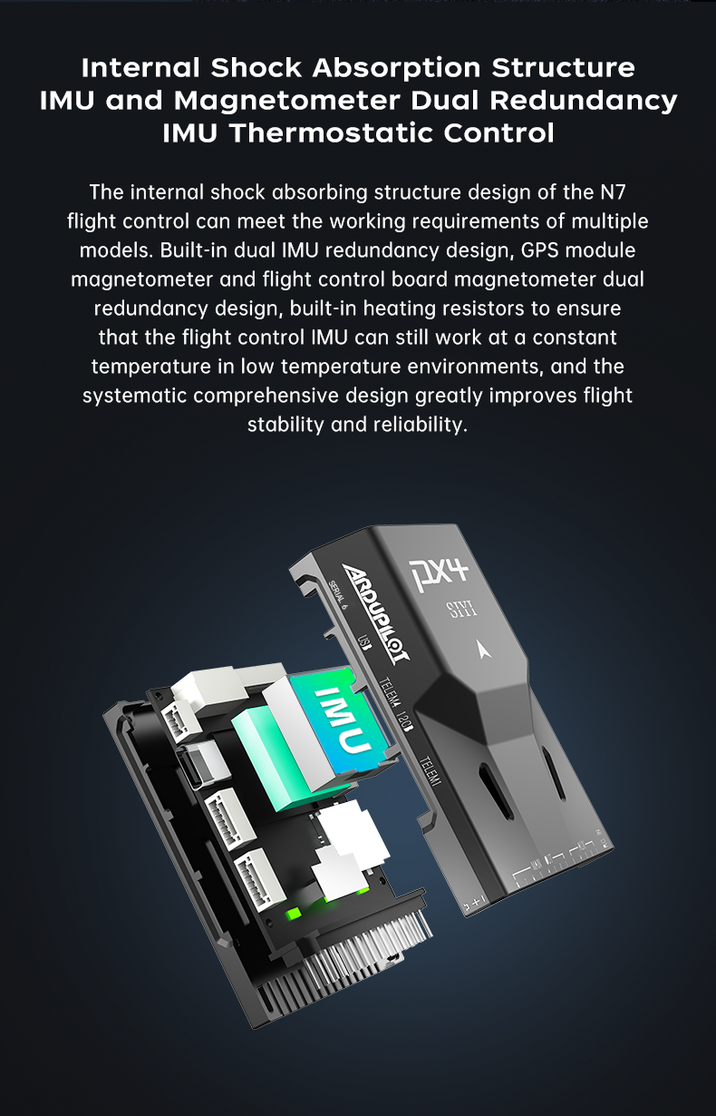 INNLOI SIYI N7 Autopilot Flight Controller Compatible Ardupilot PX4 ...