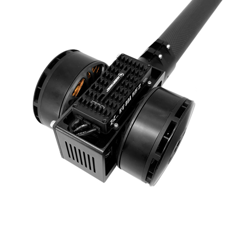 INNLOI DIY 40mm X8 Dual Motor ESC Mount D40 Black Seat Holder Carbon ...