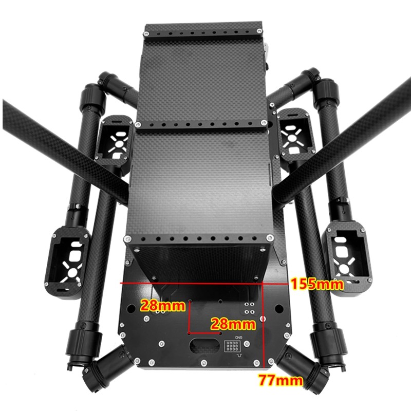 INNLOI DIY H4 870mm Drone Folding Frame Quad Copter Carbon Fiber Cross ...