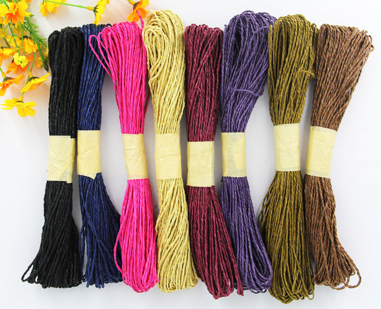 厂家直供30米双股彩色纸绳2mm直径diy手工编织幼儿园美术材料批发-阿里巴巴