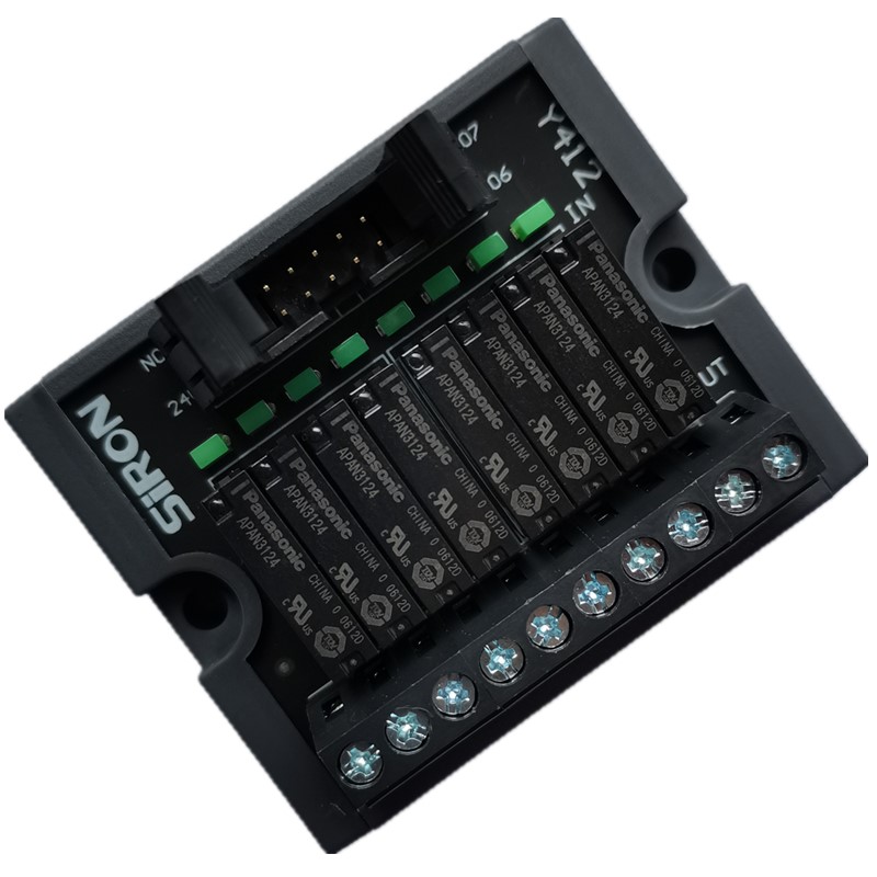 SIRON 8-bit relay module Y414 Relay terminal block Y410-P plug 10P ...