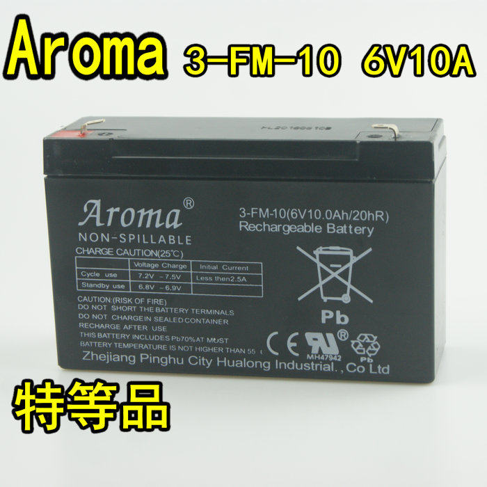 Aroma 3-FM-10 Children's Electric Vehicle Stroller Lead-Acid Battery ...
